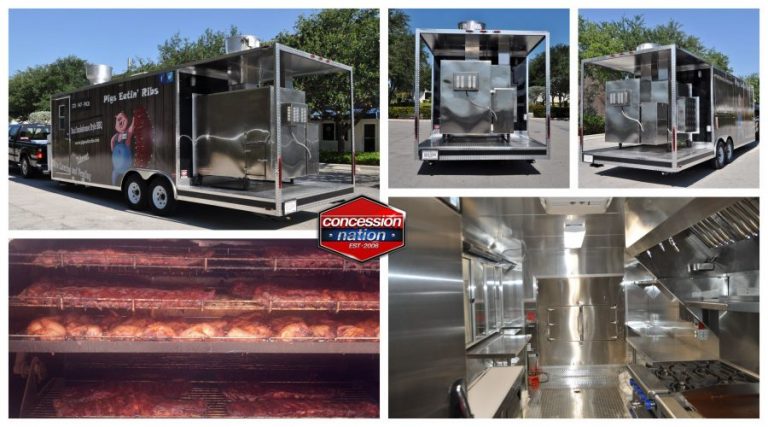 BBQ Smoker Concession Trailers For Sale | Concession Nation