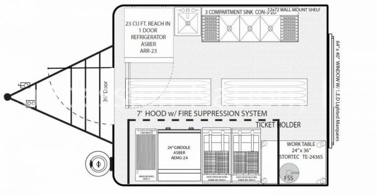 Food Trailer Designs | Floor Plans | Custom Food Trailers