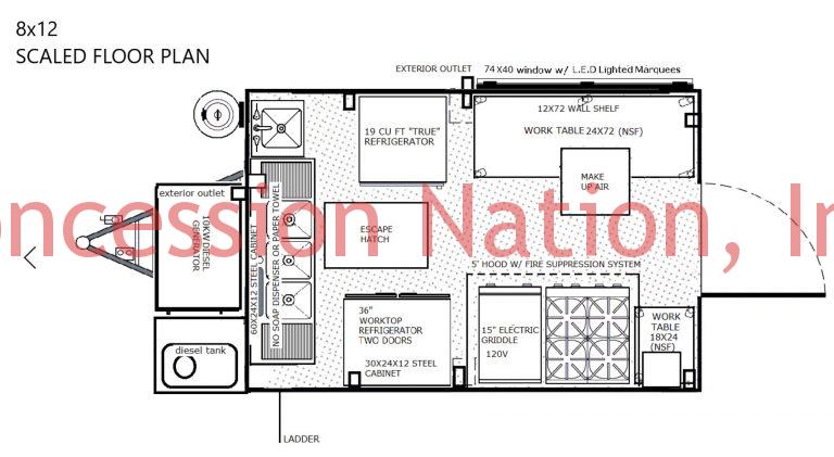 Food Trailer Designs | Floor Plans | Custom Food Trailers