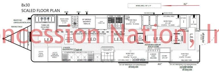 Food Trailer Designs | Floor Plans | Custom Food Trailers