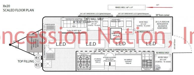 Food Trailer Designs | Floor Plans | Custom Food Trailers