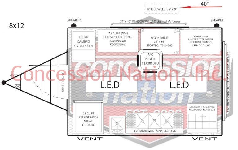 Concession Trailer | 8x12 Splendid | Concession Nation, Inc.