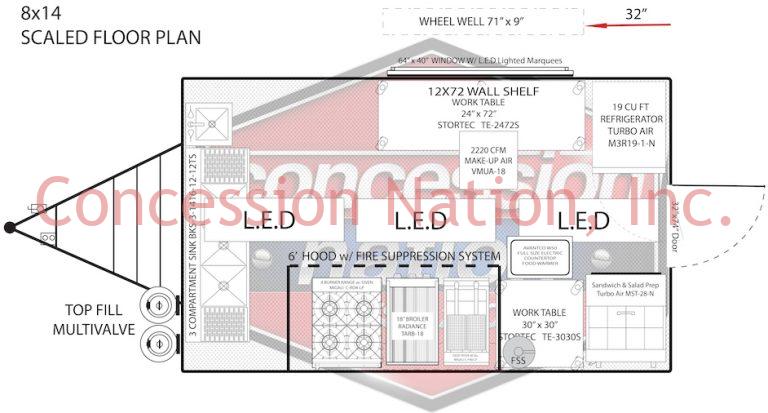 Food Trailer Designs | Floor Plans | Custom Food Trailers