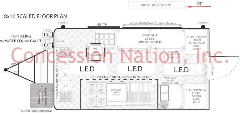 Food Trailer Designs | Floor Plans | Custom Food Trailers